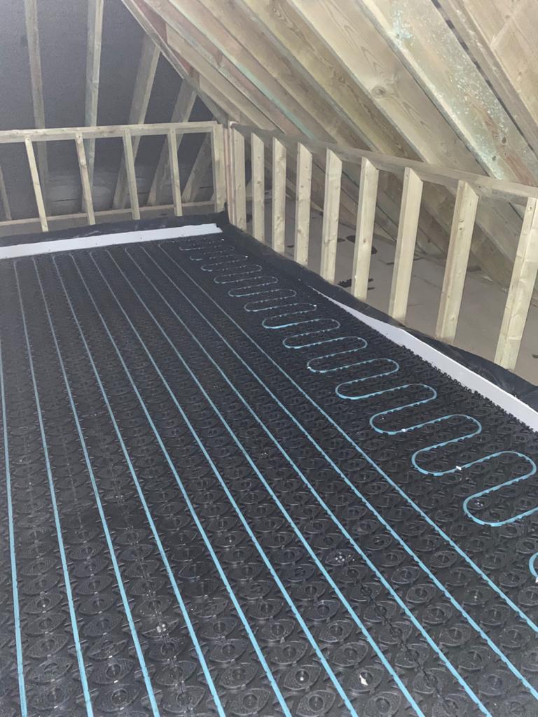 FIRST FLOOR UNDERFLOOR HEATING SYSTEM INSTALLED - AES Limited