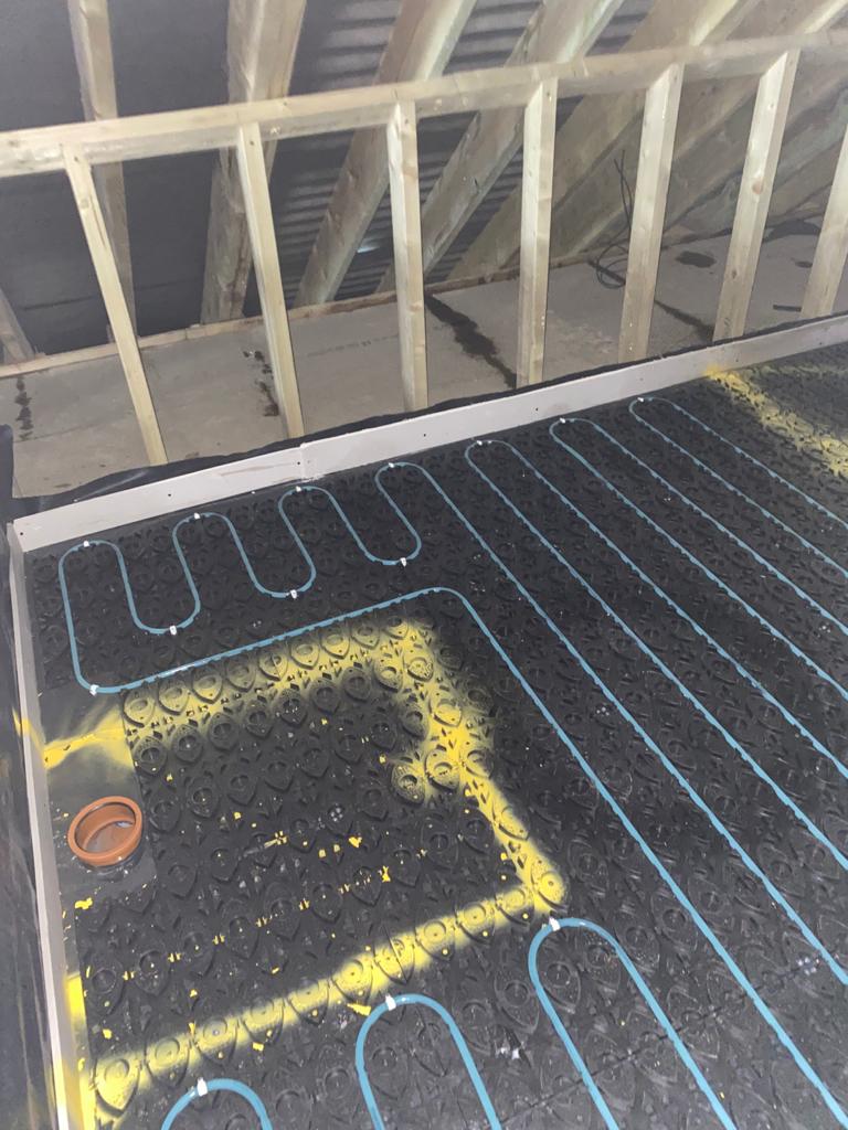 FIRST FLOOR UNDERFLOOR HEATING SYSTEM INSTALLED - AES Limited